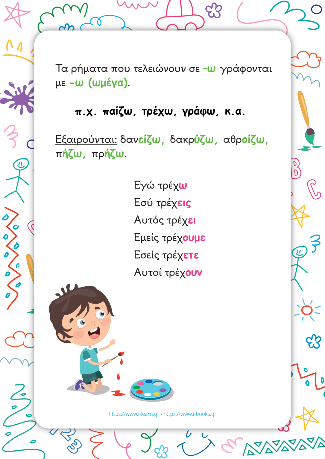 Καταλήξεις ρημάτων ενεργητικής φωνής (ebook) - i-Books